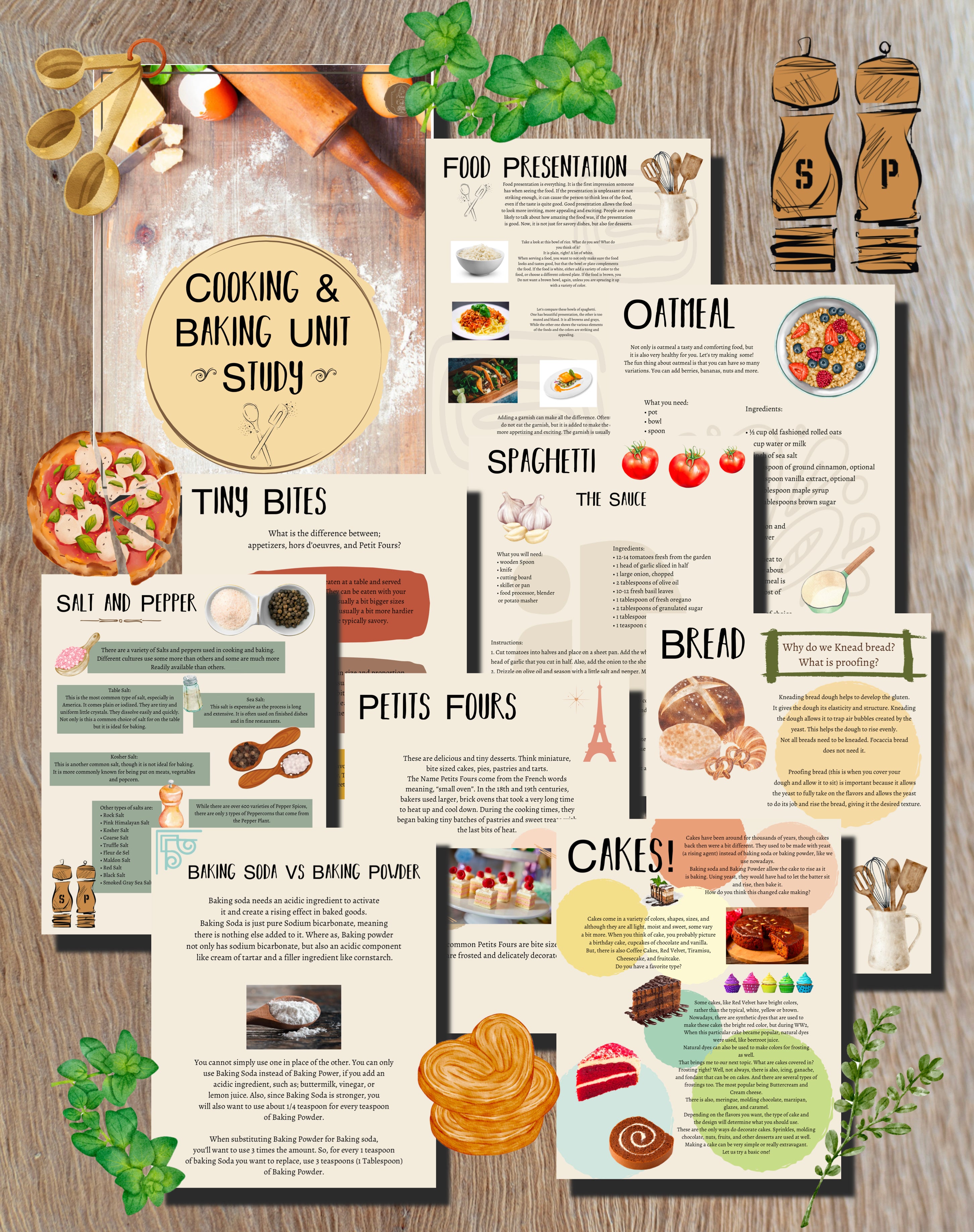 Cooking and Baking Unit Study | Pines and Oaks LLC